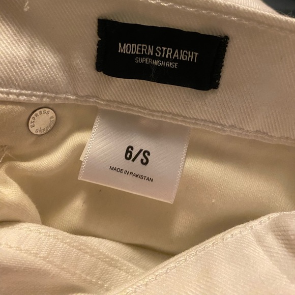 Express | Jeans | Conscious Edit Super High Waisted Ripped Modern ...